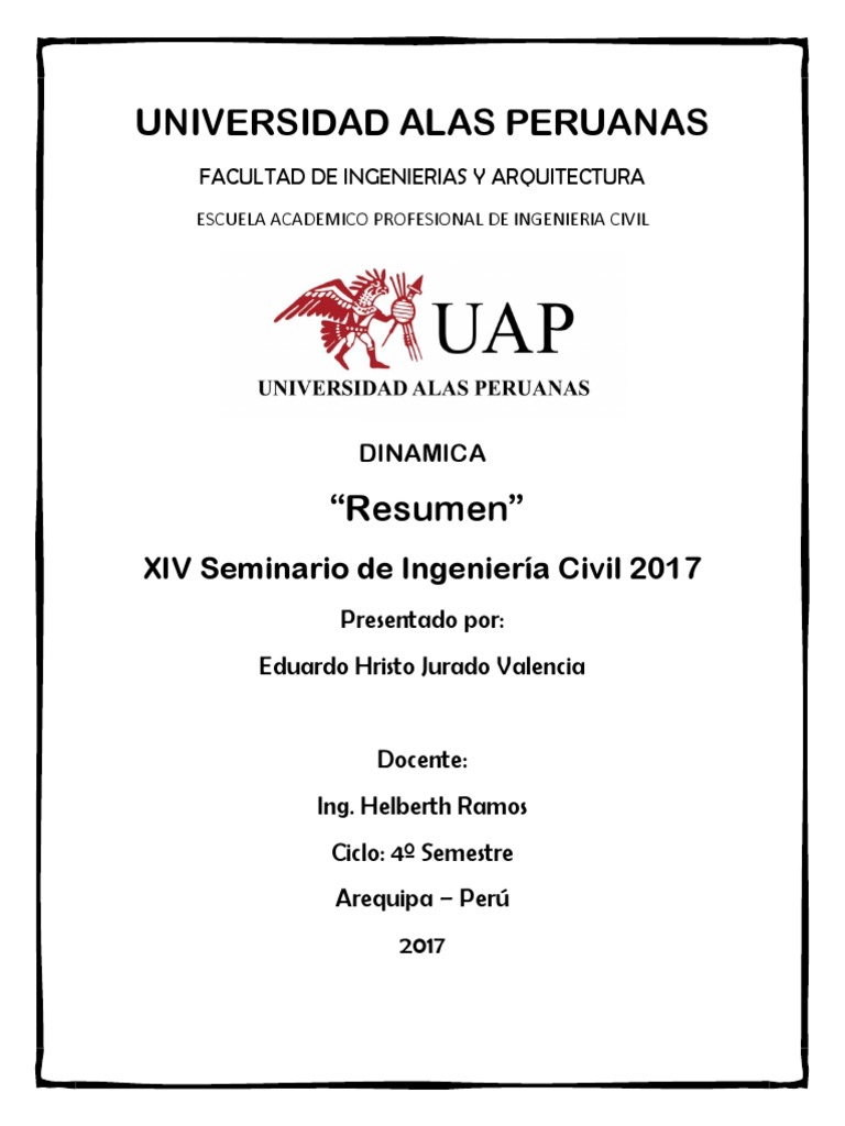Caratula UAP Dinamica | PDF