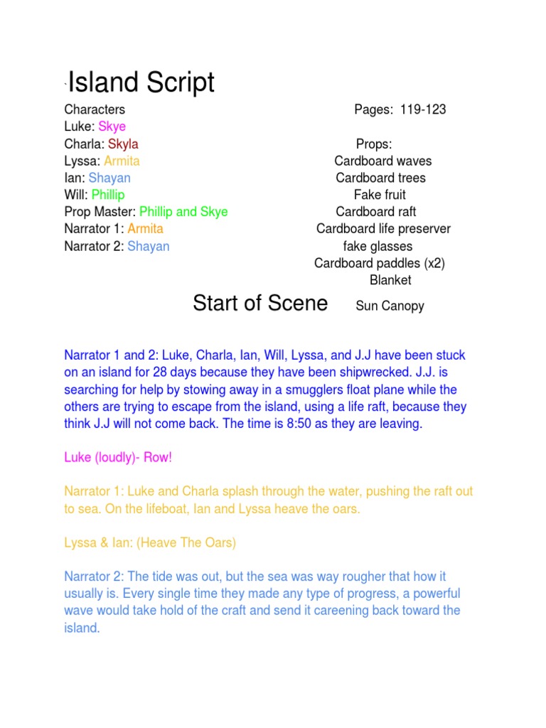 Island Script | PDF | Leisure | Nature