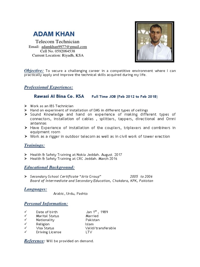 Adam Khan CV PDF | PDF