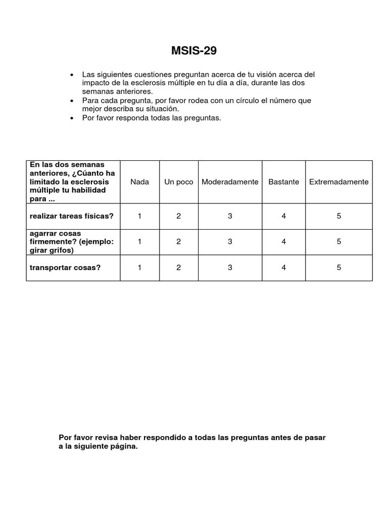 Msis 29 | PDF | Sicología | Ciencias del comportamiento