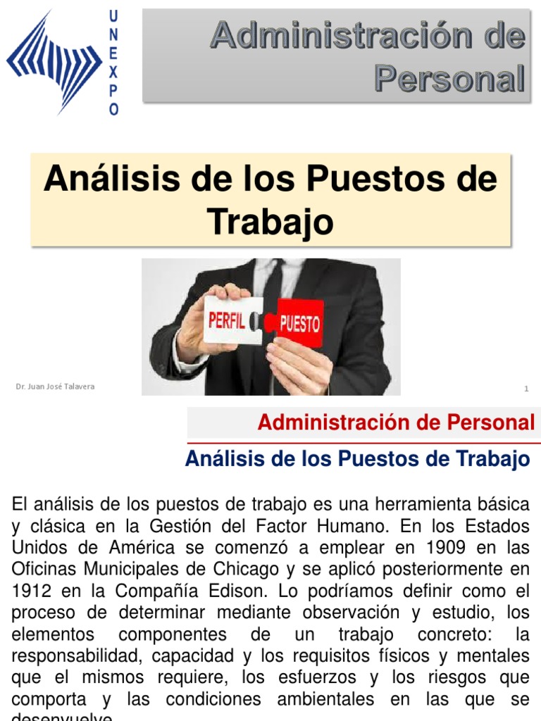 Analisis de Los Puestos de Trabajo | Gestión de recursos humanos | Salario