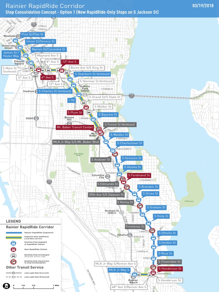 Rainier RapidRide - Rainier Stop Consolidation | PDF | Washington ...