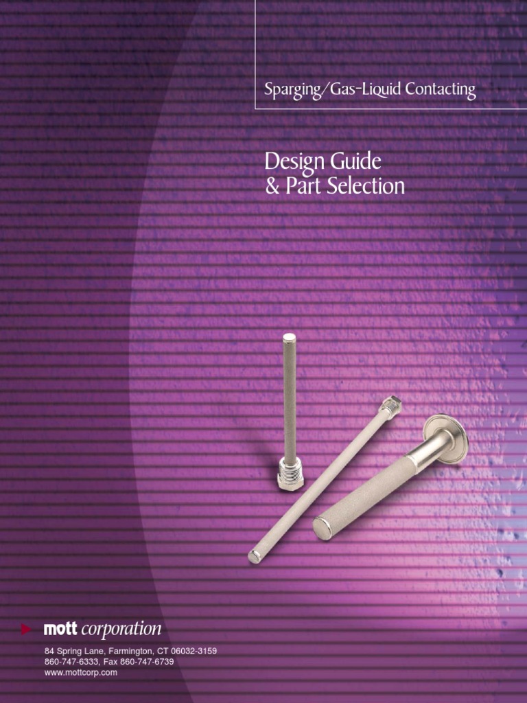Sparger Design Guide PDF | PDF | Gases | Pressure
