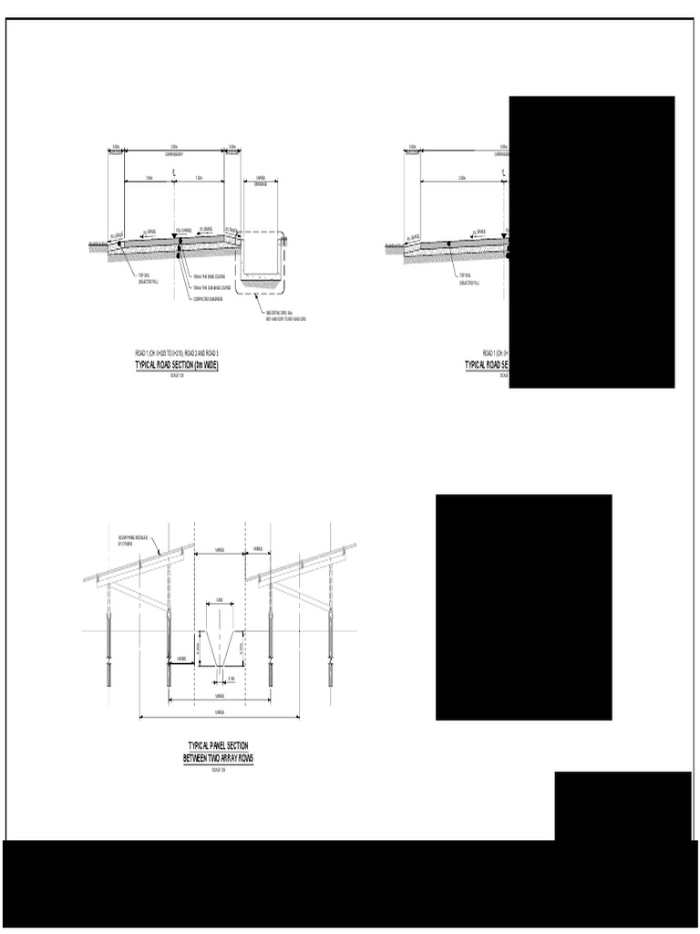 Typical Road Section (3M Wide) Typical Road Se: ROAD 1 (CH. 0+ ROAD 1 ...
