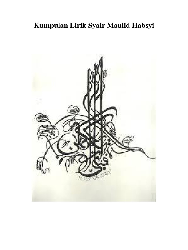 Kumpulan Lirik Syair Maulid Habsyi | PDF