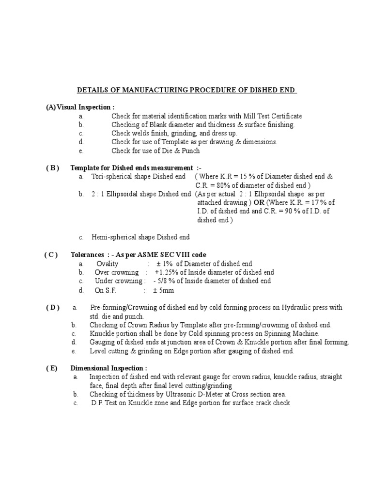 Dish Inspection | PDF
