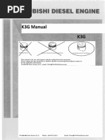 Mitsubishi K3 Diesel Engine Manual | PDF | Diesel Engine | Vehicle Parts