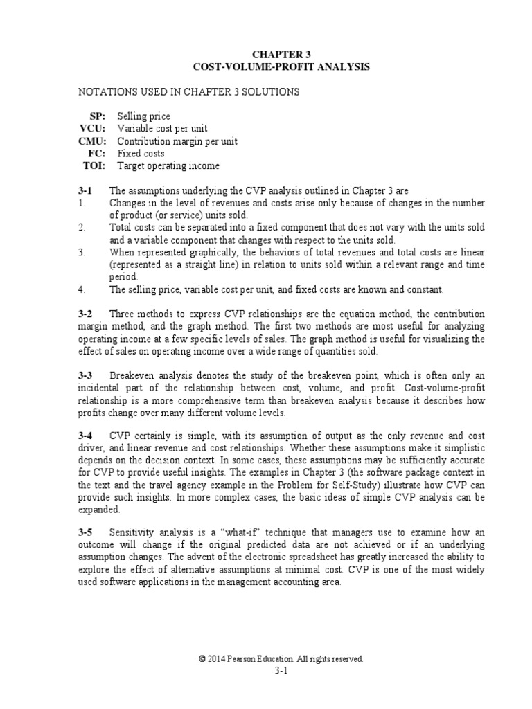Managerial Accounting Solutions Chapter 3 PDF | PDF | Accounting ...