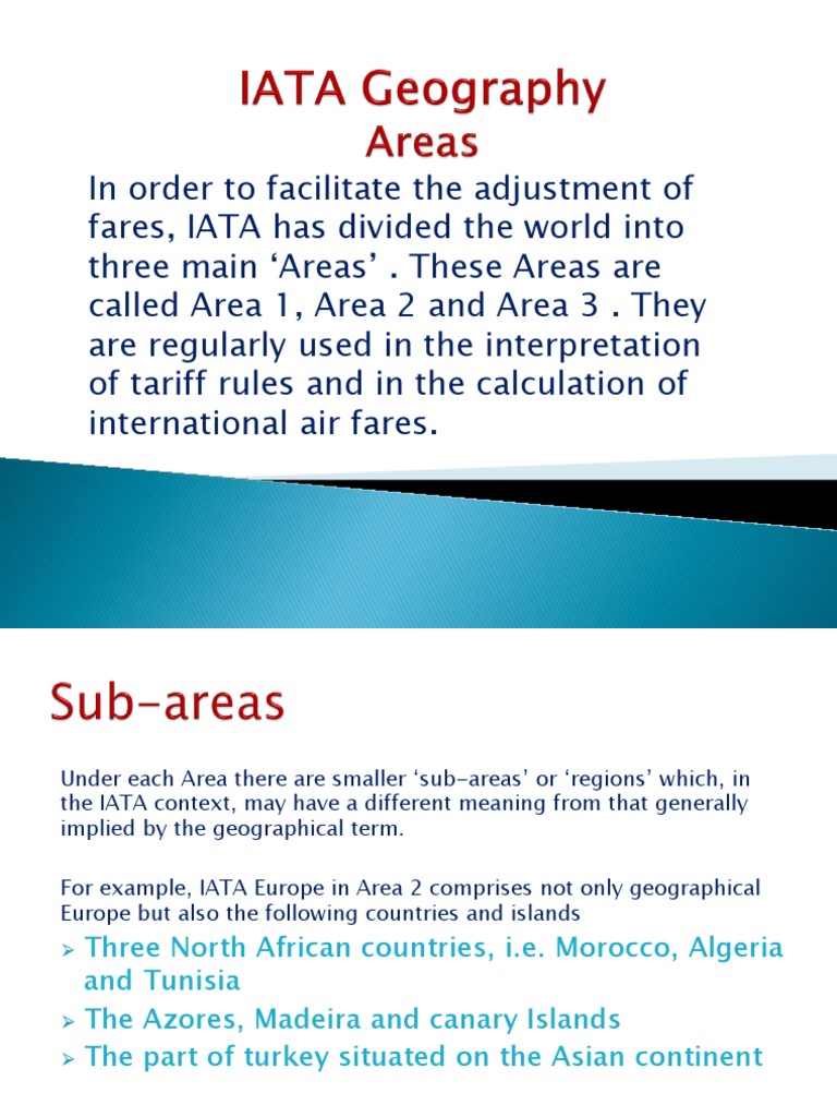 IATA Geography | PDF | Island | Association Of Southeast Asian Nations