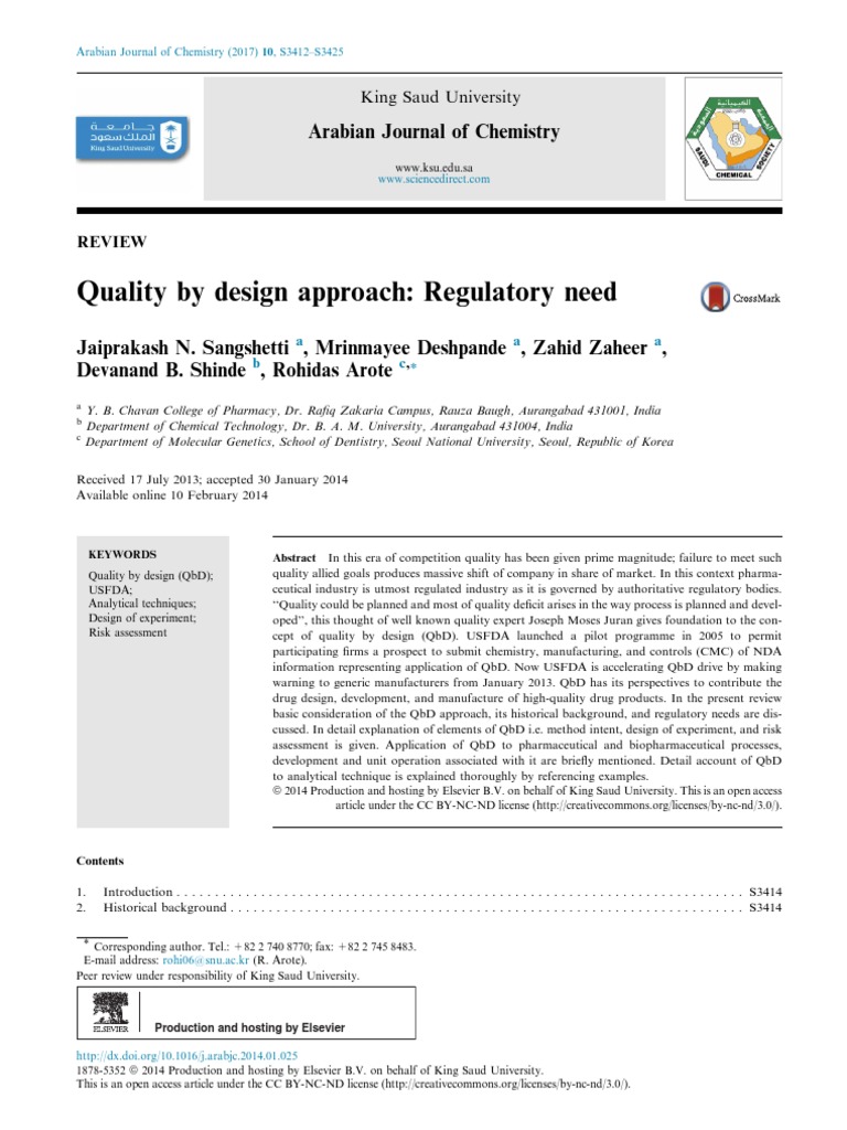 Application of Quality by Design (QbD) Approach to Analytical Methods ...