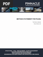 Method Statement For Pipe Pile Works | PDF | Deep Foundation | Oil Well