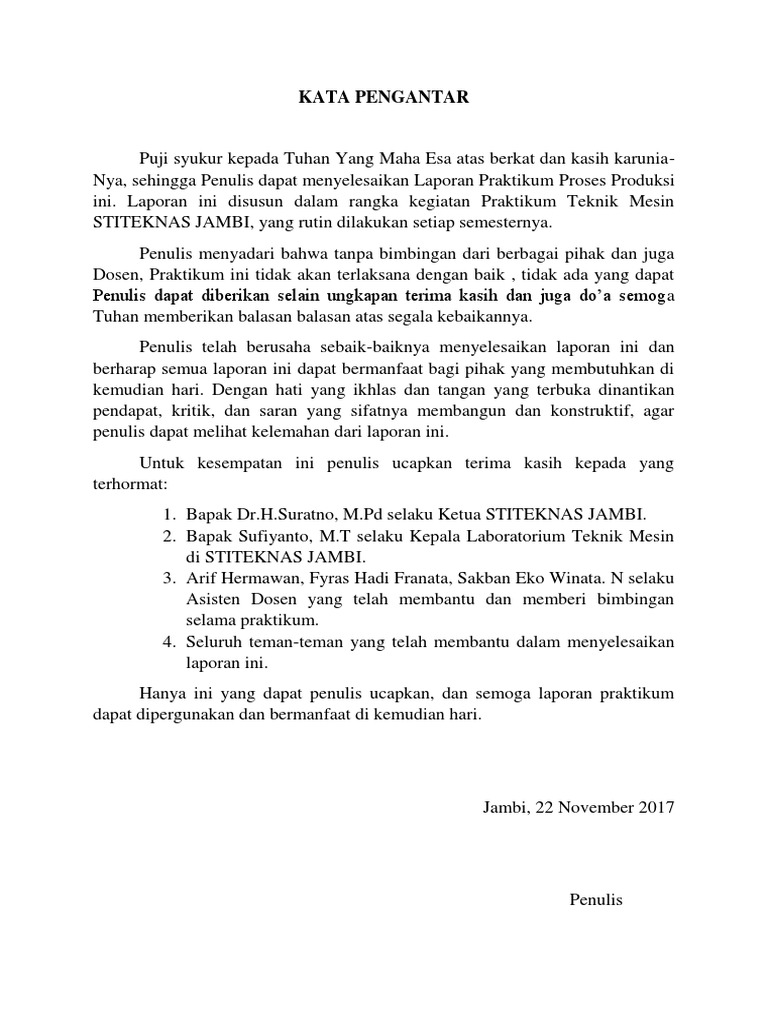Kata Pengantar Praktikum | PDF | Karier & Perkembangan | Kajian Bahasa Asing