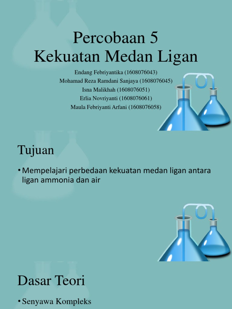 Percobaan 5 Kekuatan Medan Ligan | PDF | Kesehatan Holistik | Sains ...