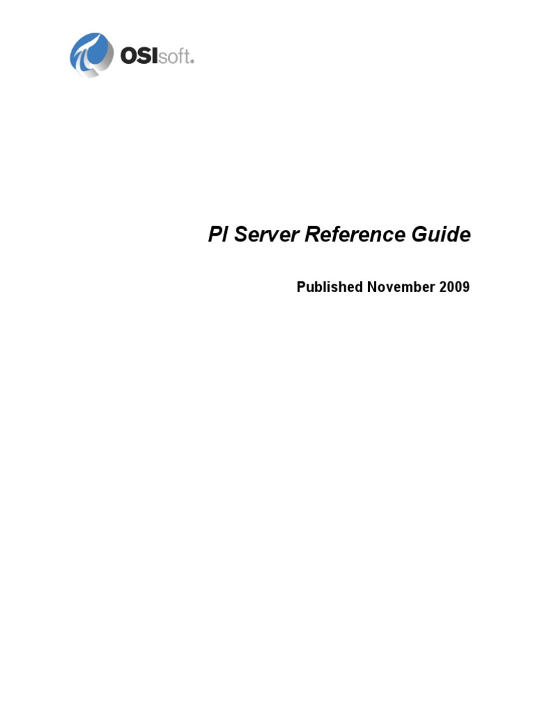 PI Server Reference Guide | PDF | Command Line Interface | Parameter (Computer Programming)