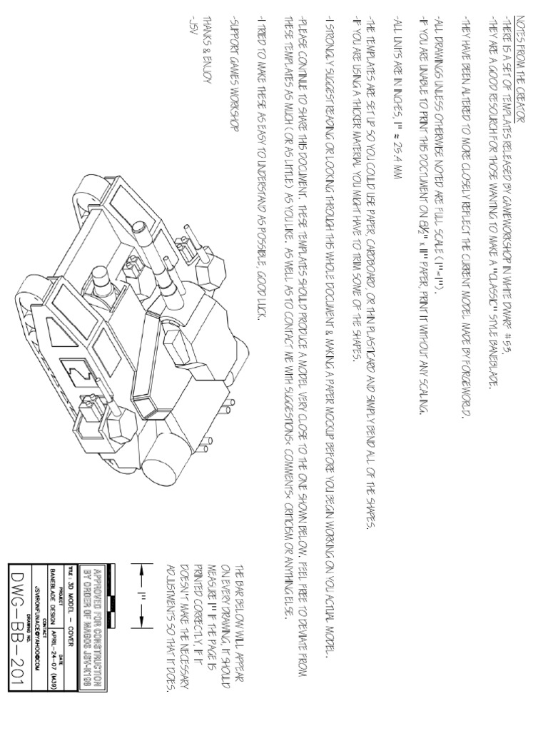 DIY - Baneblade Plans & Templates | PDF