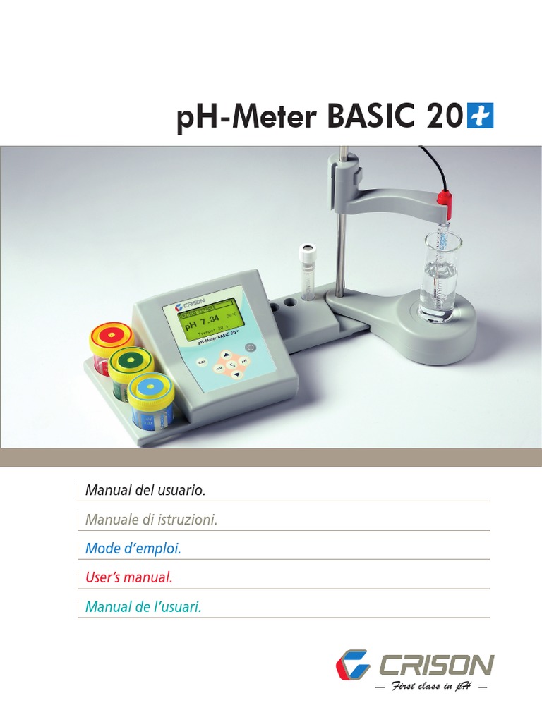 Manual pH-Meter BASIC 20 Crison | PDF | Calibración | Ph
