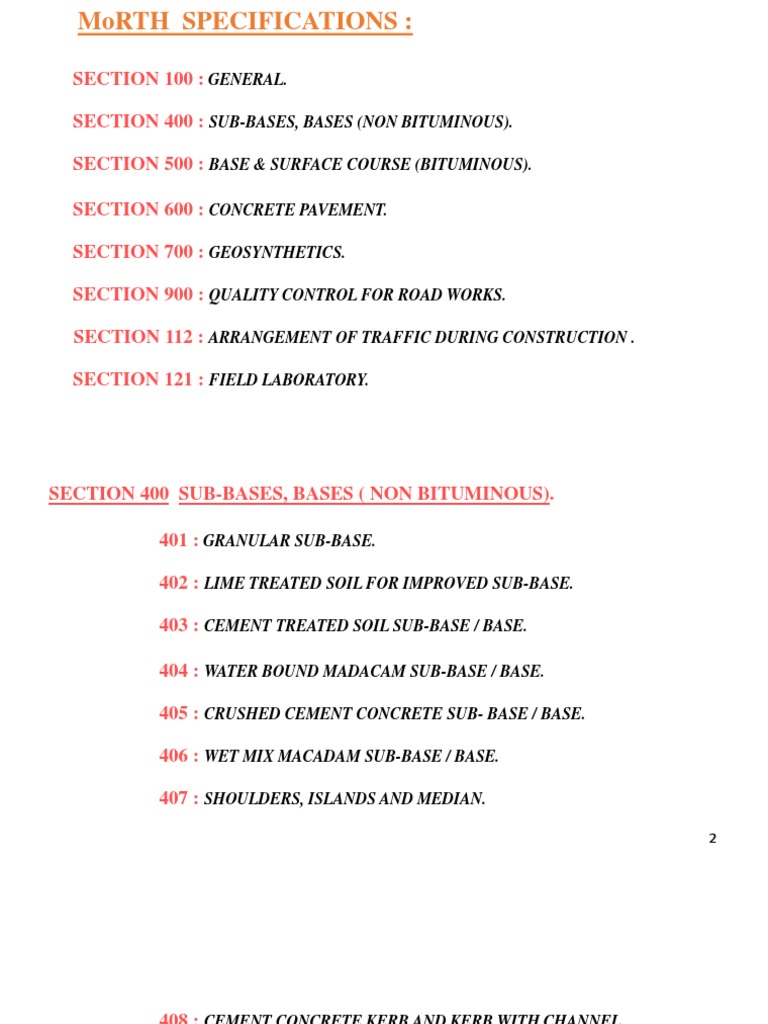 MoRTH Specifications for Road Works | PDF | Asphalt | Road Surface