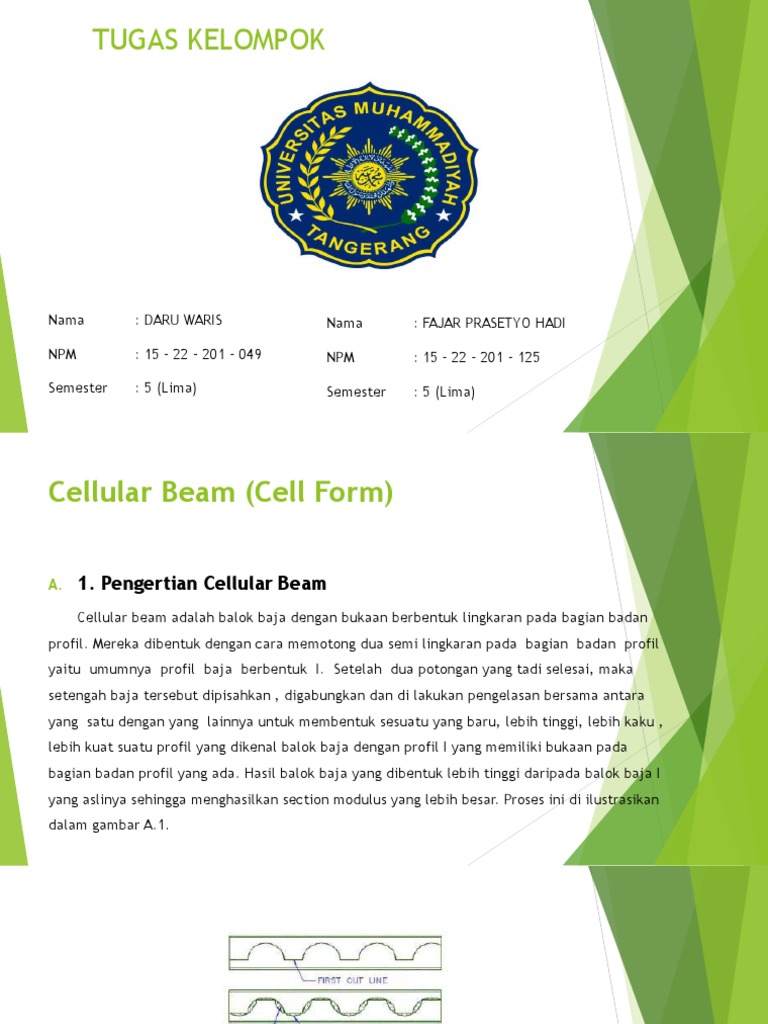 Pengertian dan Jenis Cellular Beam | PDF