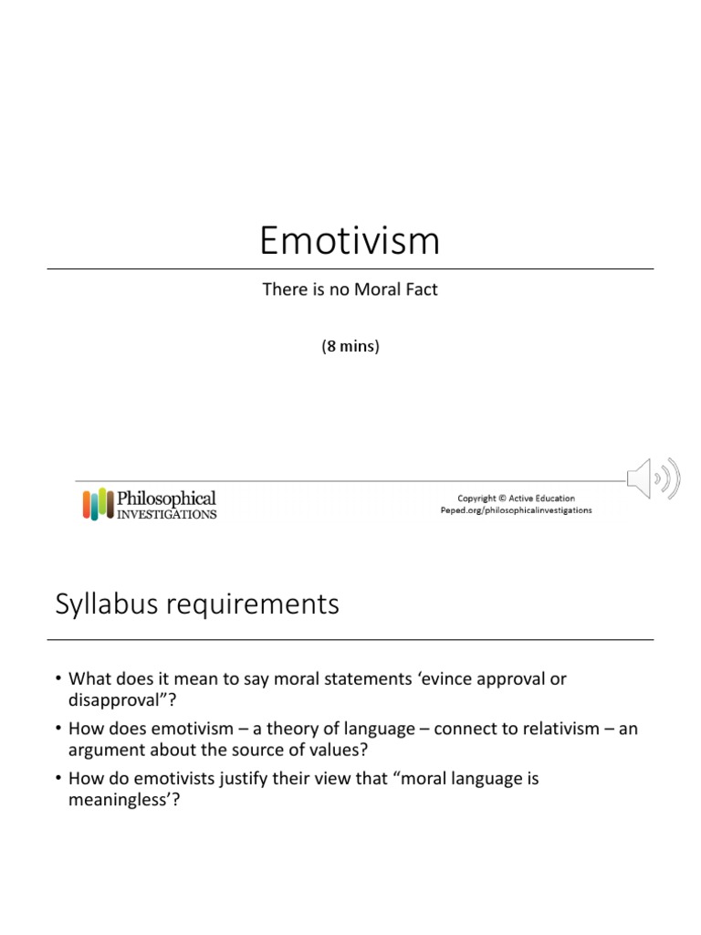 Meta-Ethics Emotivism | PDF | Analytic Philosophy | Philosophical Works