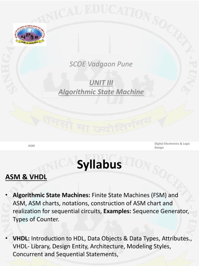 Algorithmic State Machine | PDF | Vhdl | Hardware Description Language