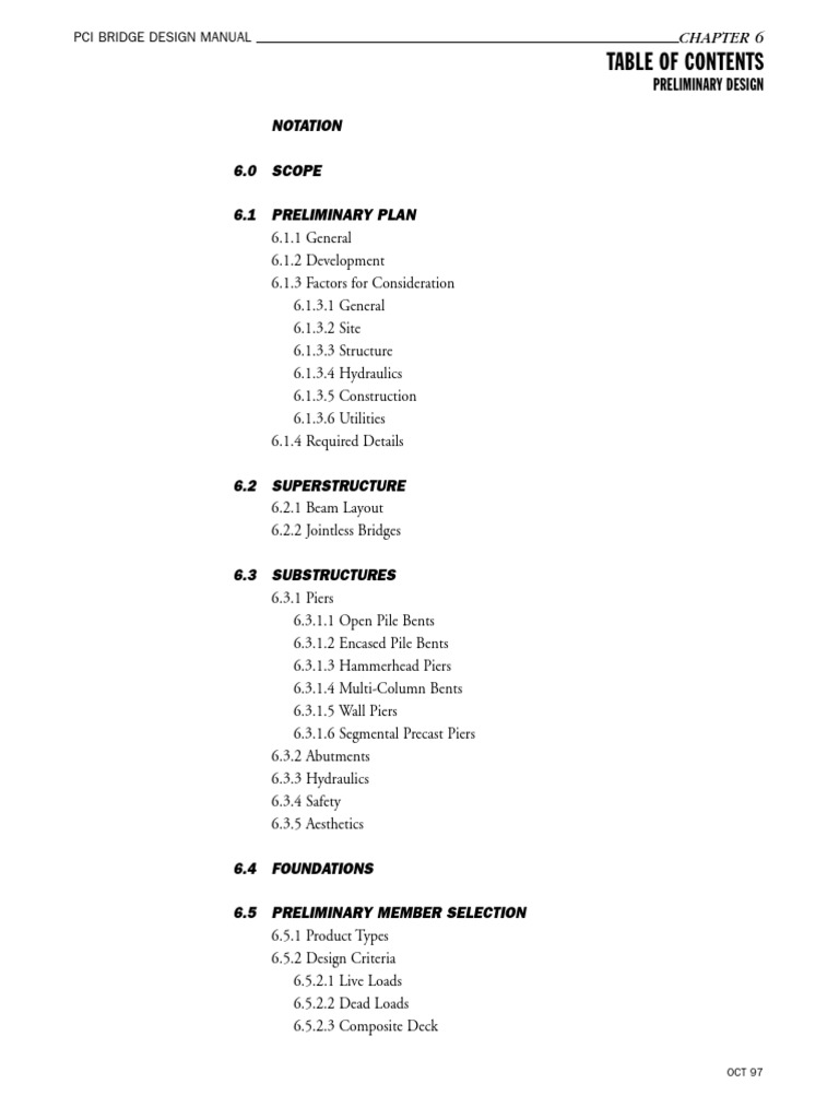 Notation: Pci Bridge Design Manual | PDF | Beam (Structure) | Deep ...