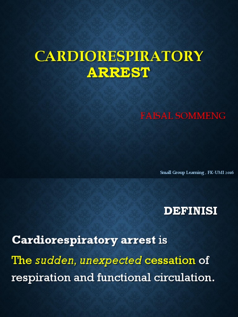 Cardiorespiratory Arrest (FS) | PDF | Cardiac Arrest | Heart