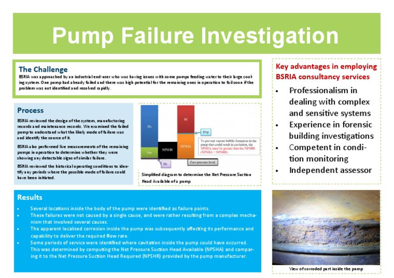 Case Study Pump Failure Investigation | PDF | Pump | Corrosion