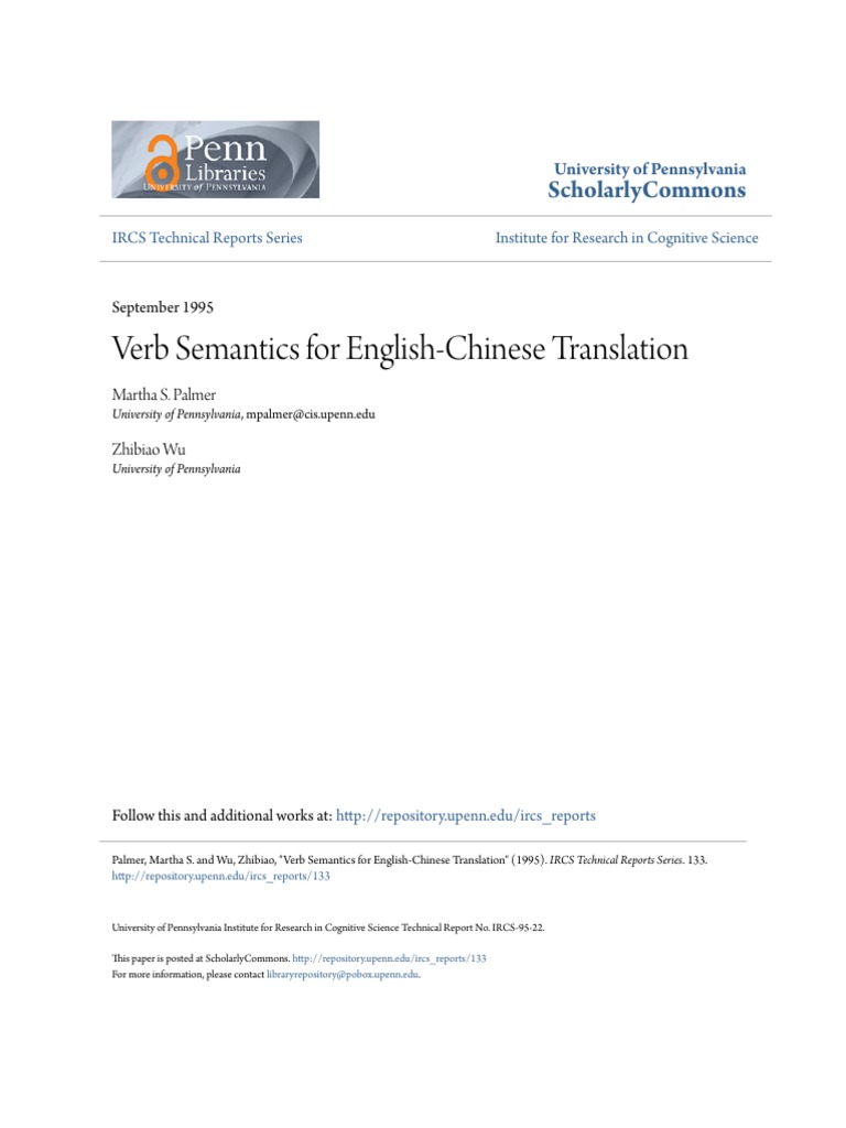 English Chinese Semantics | Download Free PDF | Lexicon | Semantics