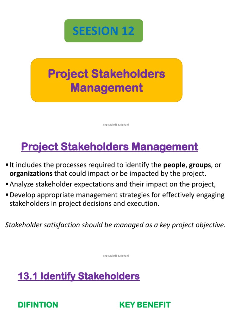 Project Stakeholders Management | PDF | Stakeholder (Corporate ...