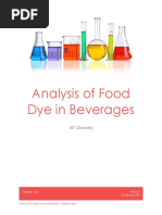 Molar Mass of Blue Dye #1 in Gatorade | PDF | Molar Concentration ...
