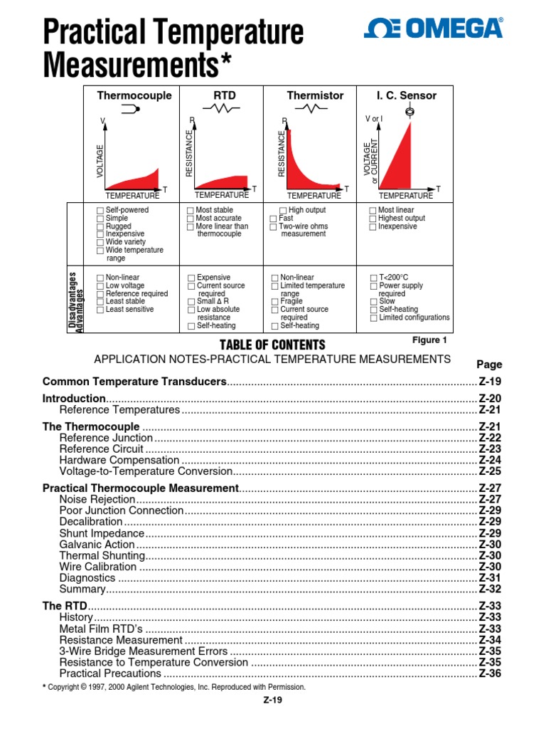 Practical Temperature Measurements | PDF | Thermocouple | Thermometer