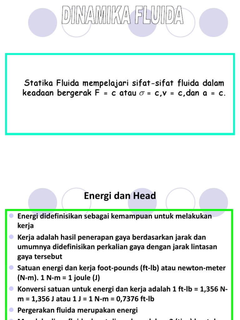 Dinamika Fluida | PDF