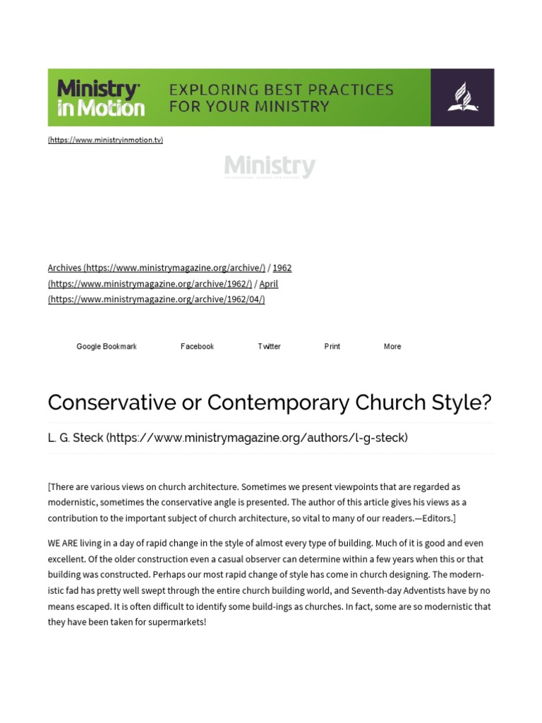 Minstry (Church Style) | PDF | Religion And Belief