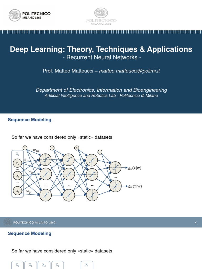 Recurrent Neural Networks | PDF | Artificial Neural Network | Applied Mathematics