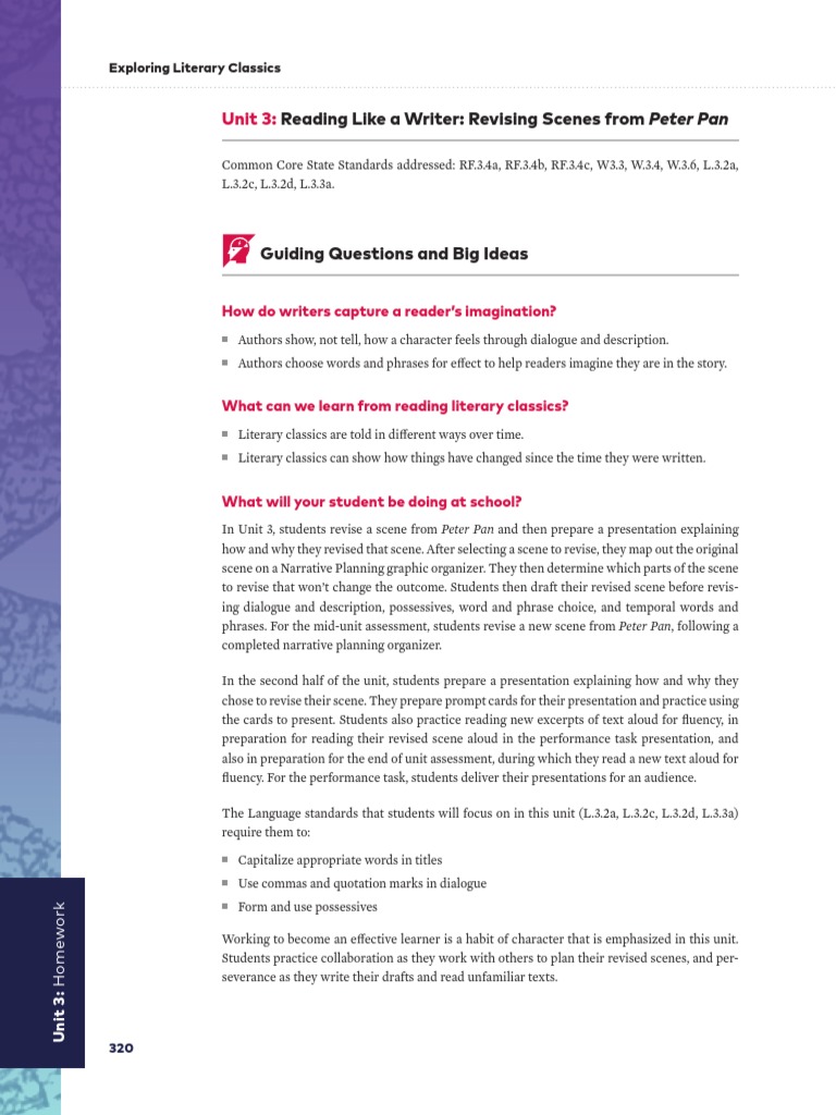 Grade 3 Module 3 Unit 3 HW Resources For Families | PDF | Comma ...