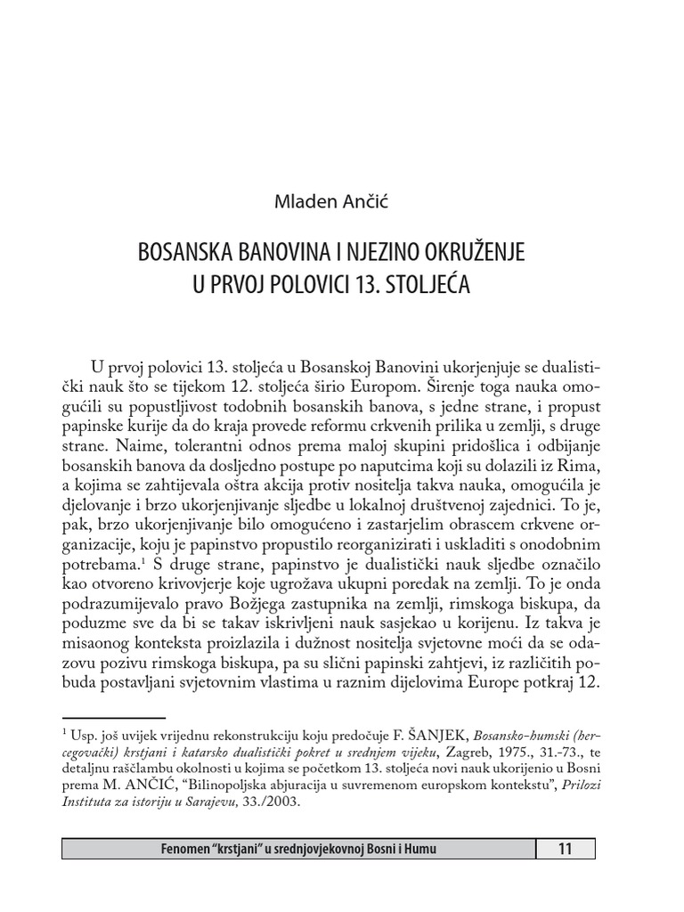 Ančić Mladen - Bosanska Banovina I Njezino Okruženje U Prvoj Polovici ...