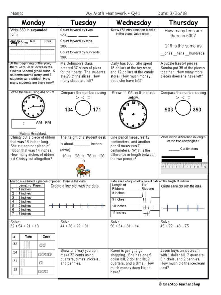 Math q4 w1 3-26-18 | PDF | Leisure | Teaching Mathematics