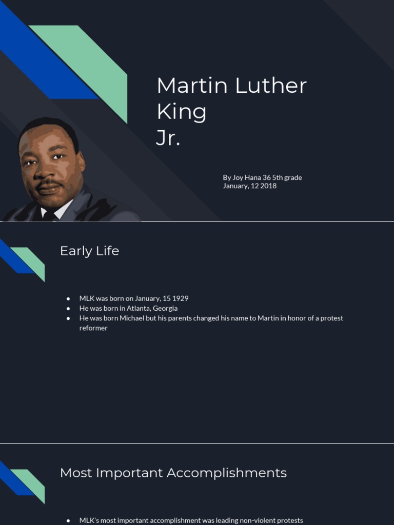MLK: A Young Learner's Guide | PDF
