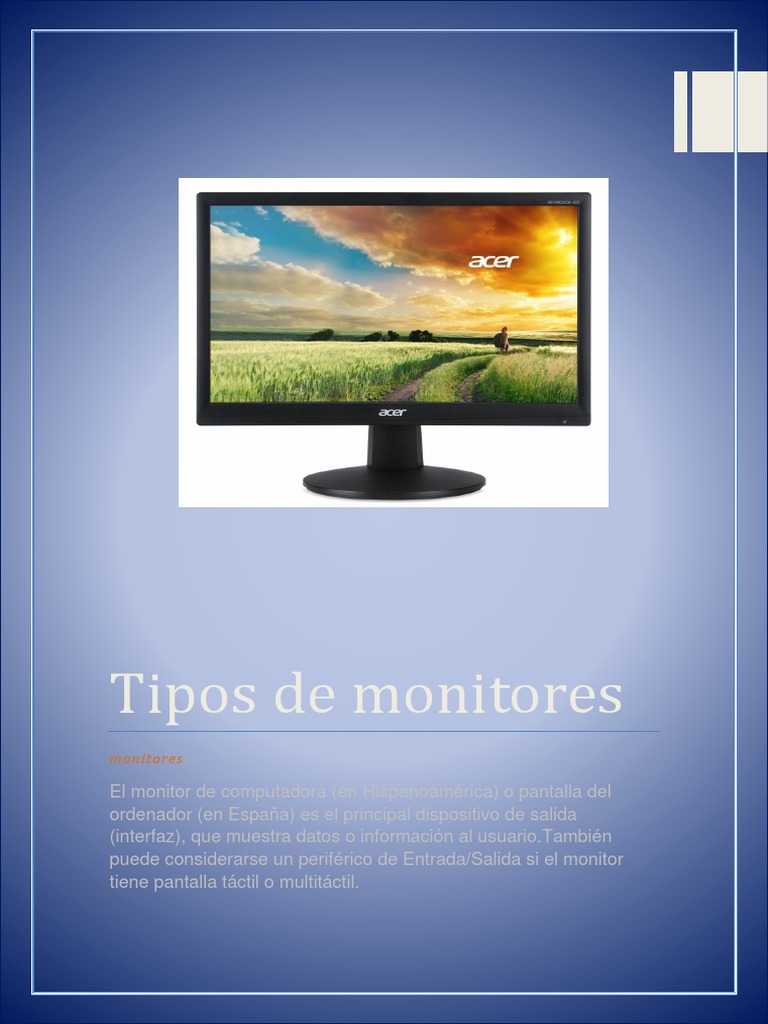 Monitores de Cristal Líquido (Autoguardado) | Monitor de computadora ...