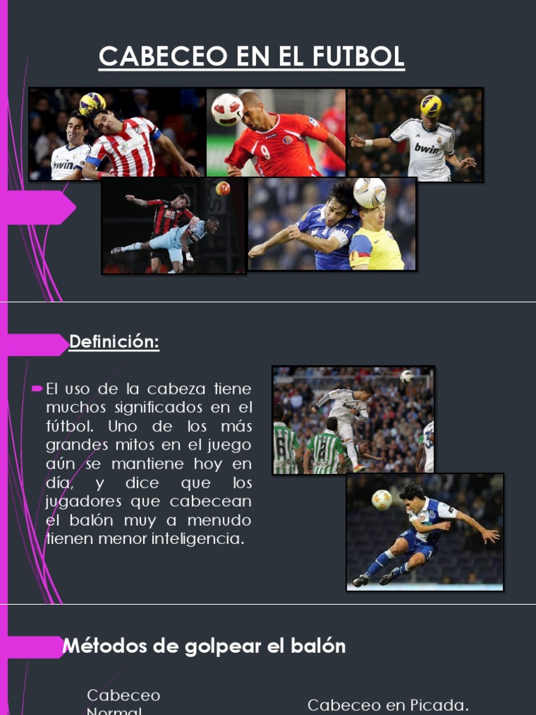Tipos y técnica del cabeceo en fútbol | PDF