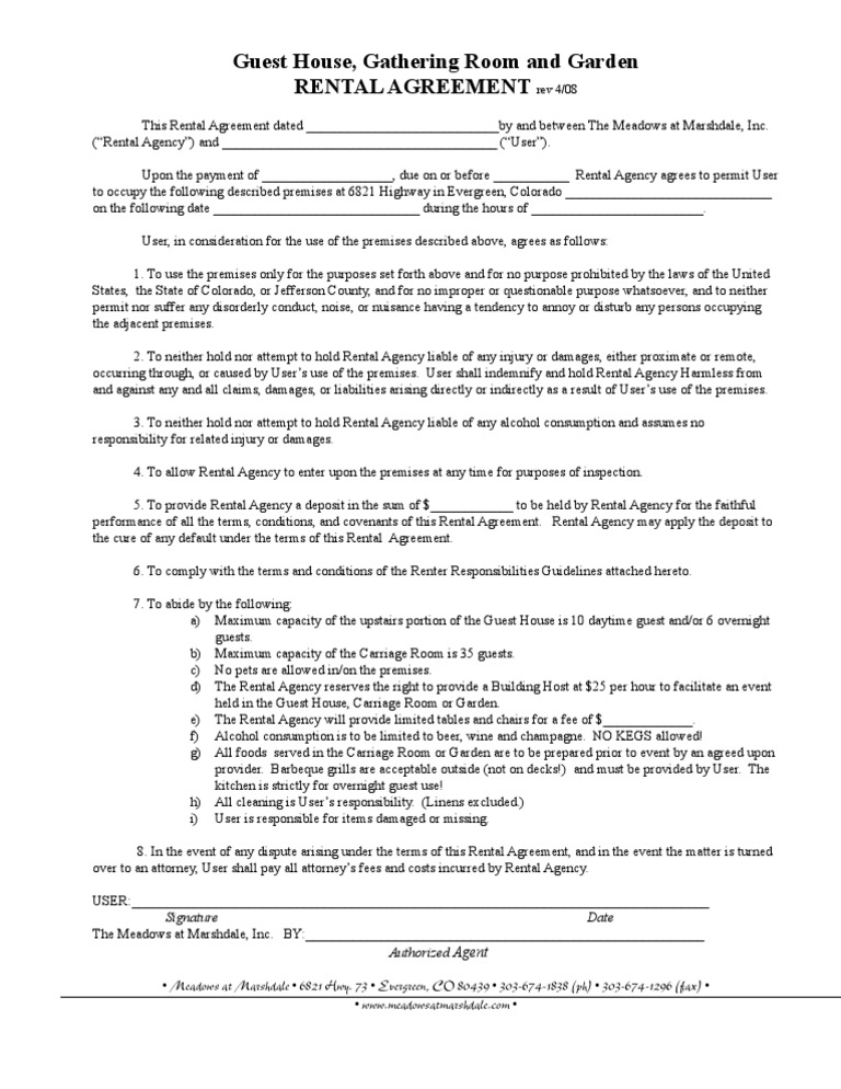 Guest House Rental Agreement | PDF | Damages | Common Law