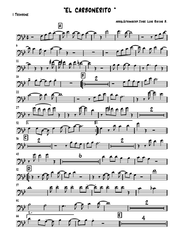 Carbonerito - I Trombone | PDF