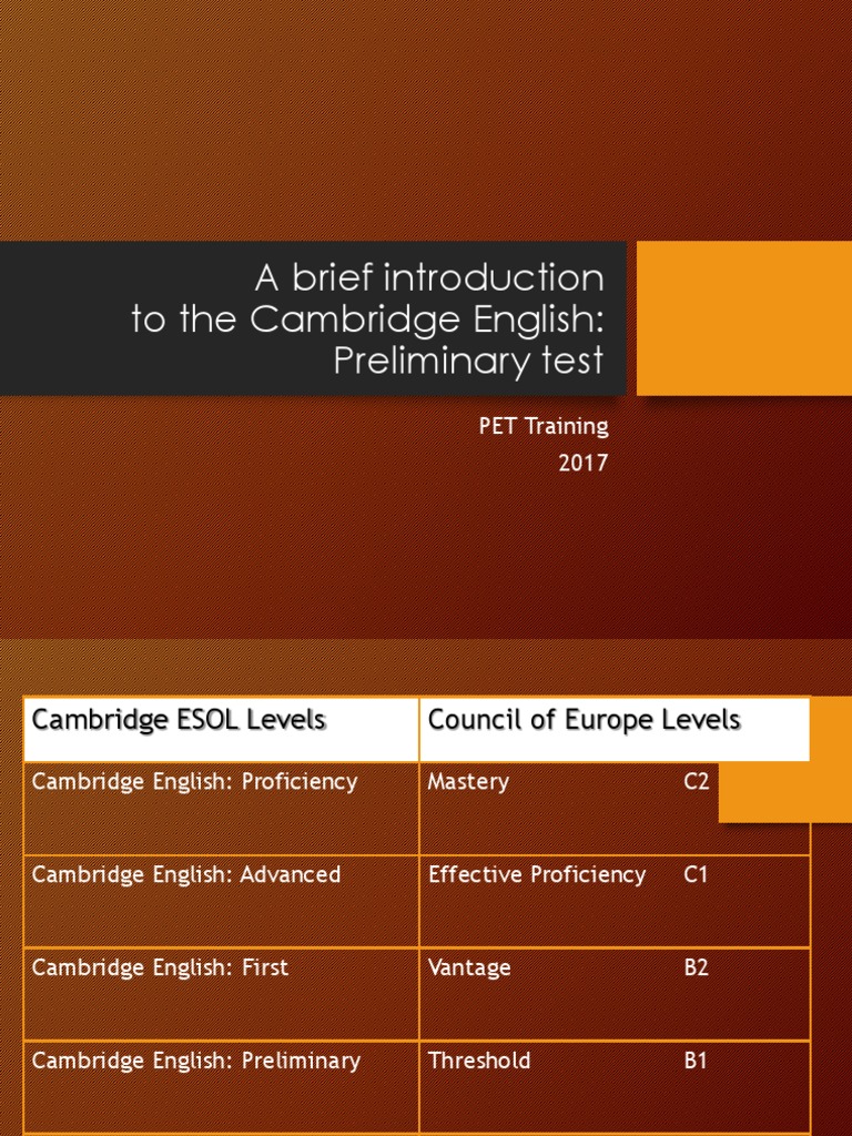 PET Exam in A Nutshell | PDF | Applied Linguistics | Test (Assessment)