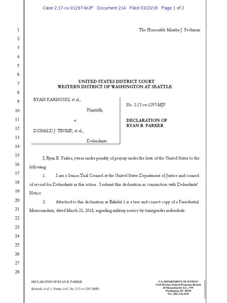 United States District Court Western District of Washington at Seattle ...