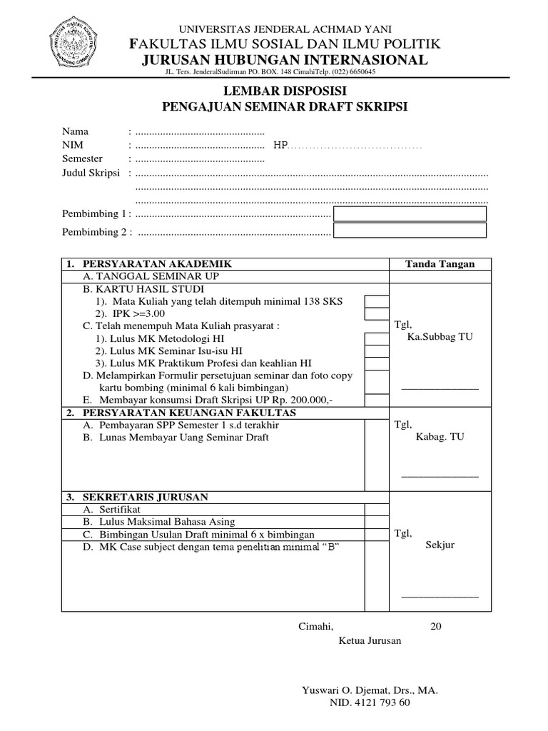 Disposisi 2 Draft | PDF