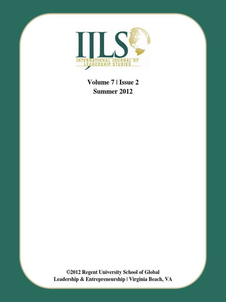IJLS Vol7Iss2 | PDF | Mahatma Gandhi | Leadership