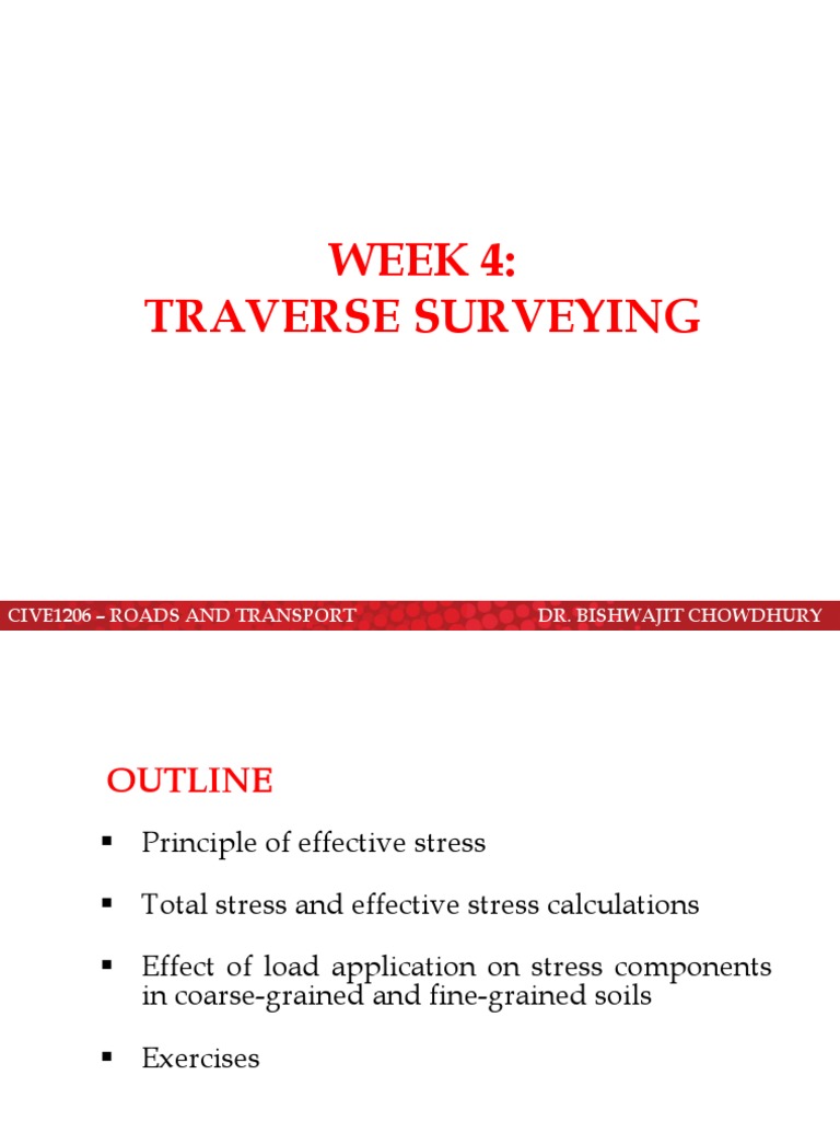 CIVE1206 - 1810 - Week 4 Traverse Surveying | Download Free PDF ...
