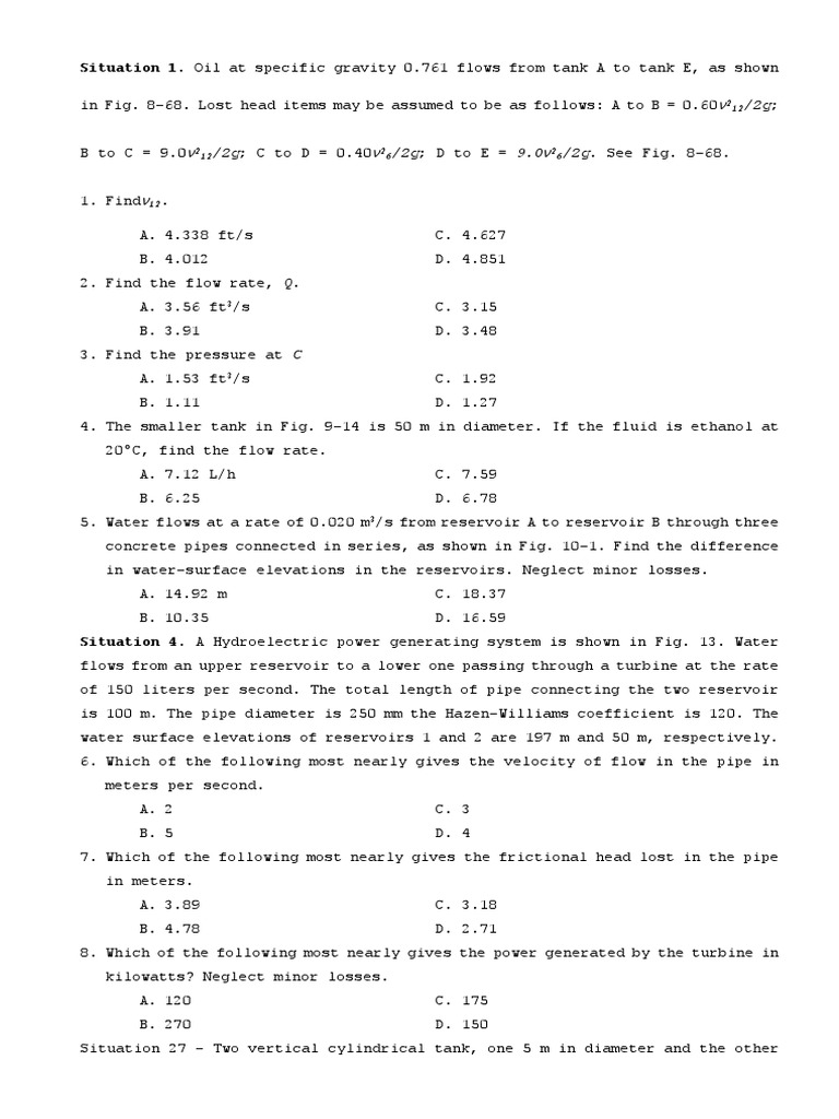 Hydrau 2 | PDF | Flow Measurement | Reservoir