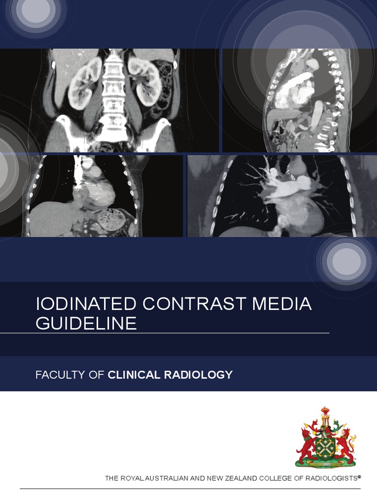 Iodinated Contrast Media Guideline | PDF | Renal Function | Medical ...