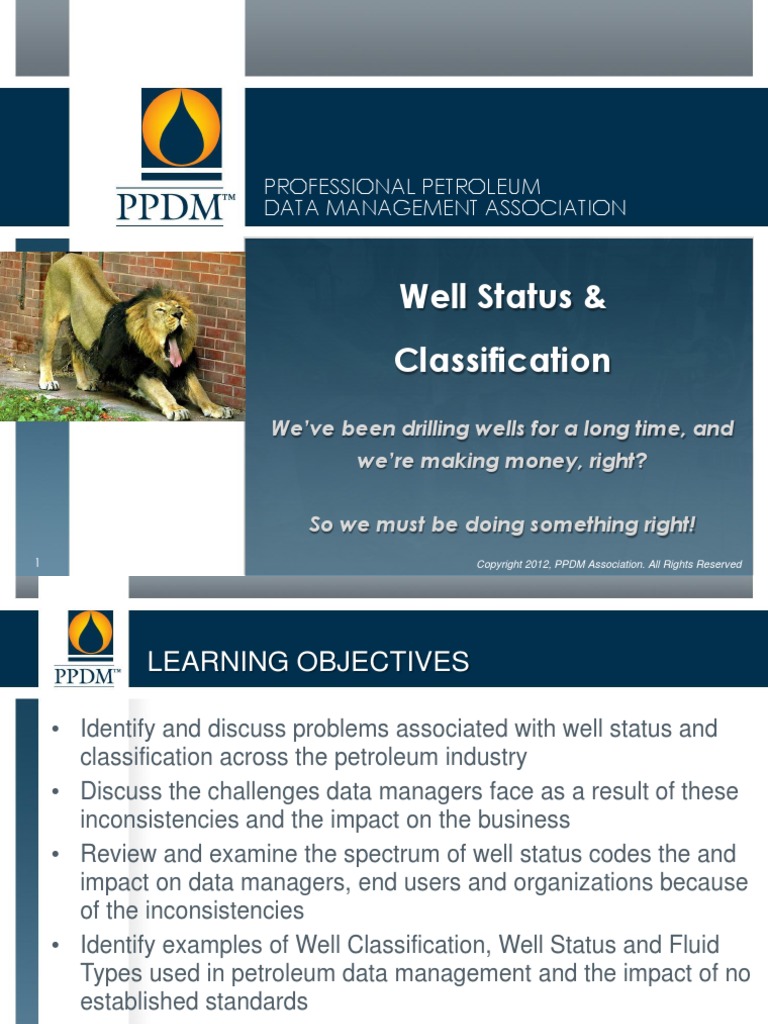 PPDM Well Status Classification Houston 2013 | PDF | Product Lifecycle ...